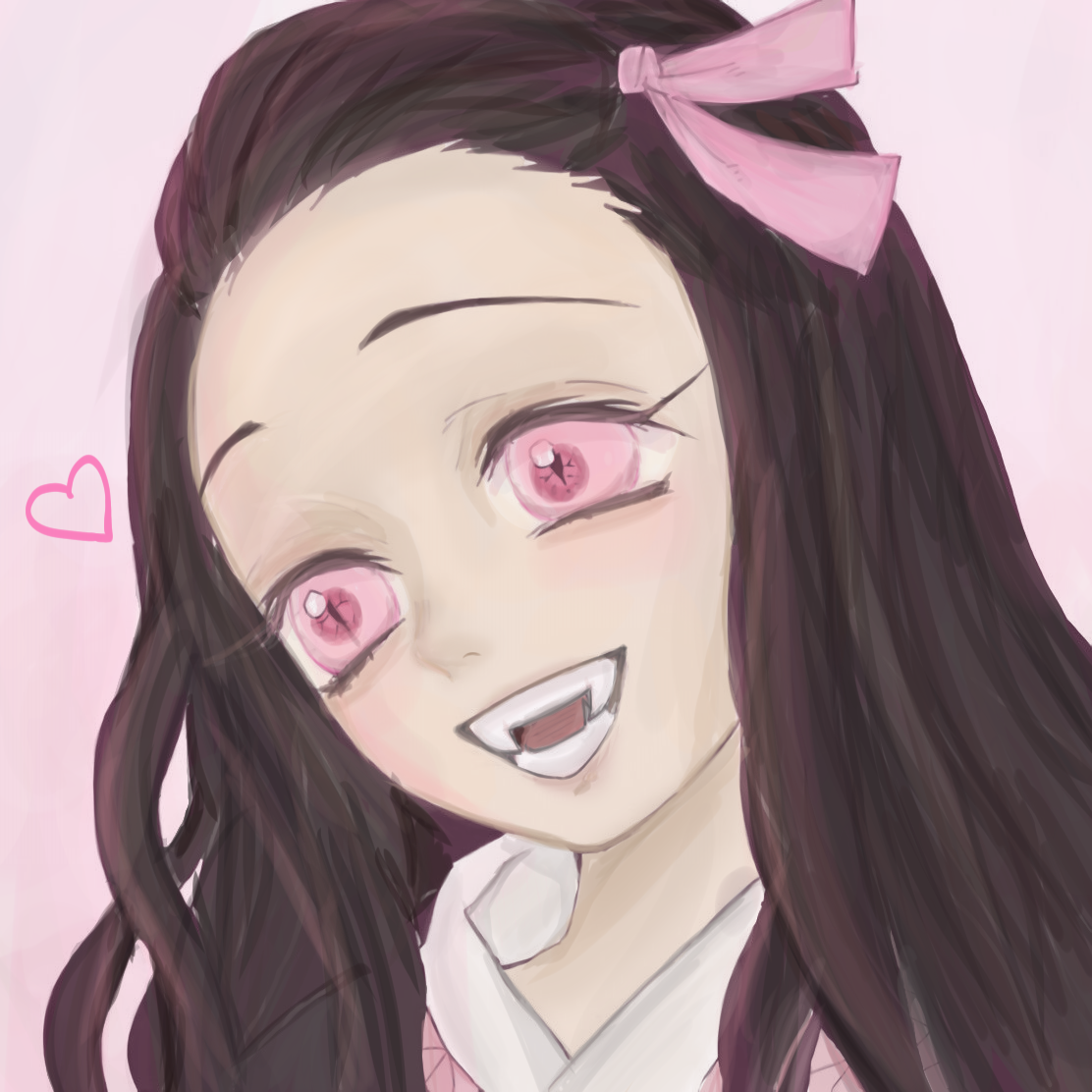 Nezuko manga panel colouring - ibisPaint