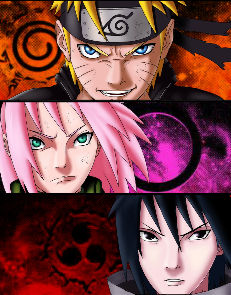 Coloring - NARUTO SAKURA SASUKE - ibisPaint
