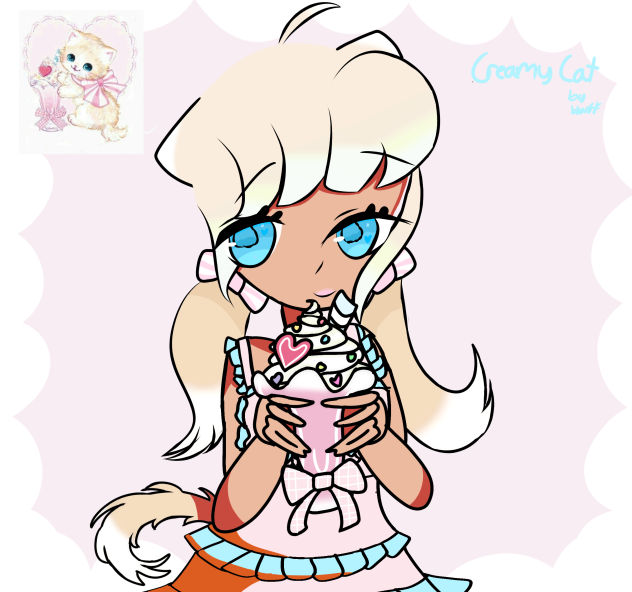 Creamy cat - ibisPaint