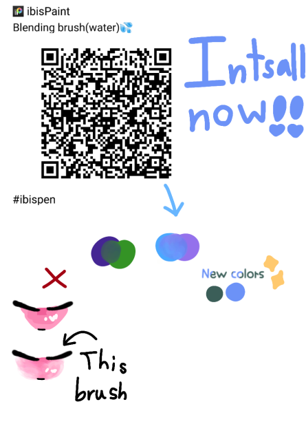 Blending brush(water)💦 - ibisPaint