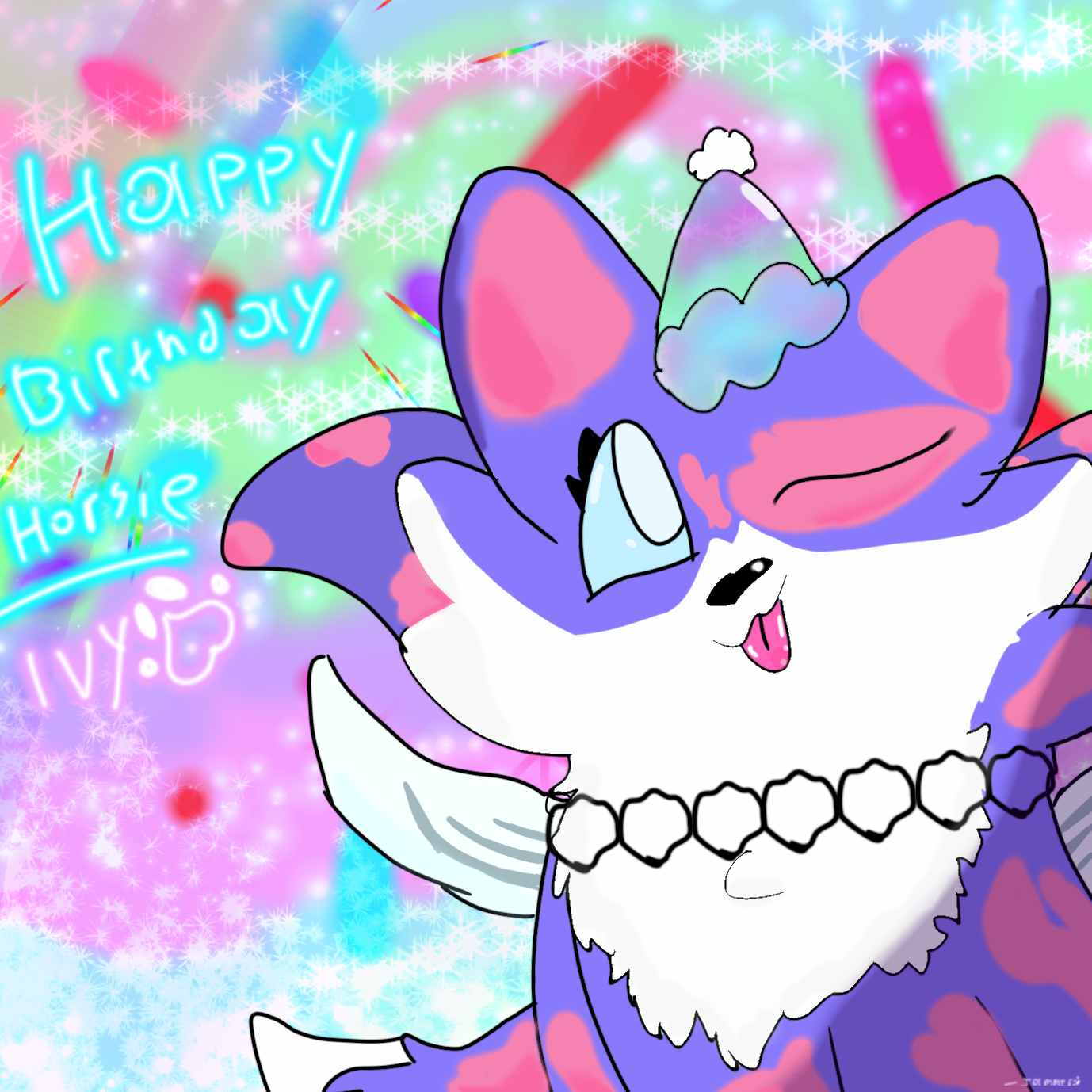 Happy birthday horsie ajpw! - ibisPaint