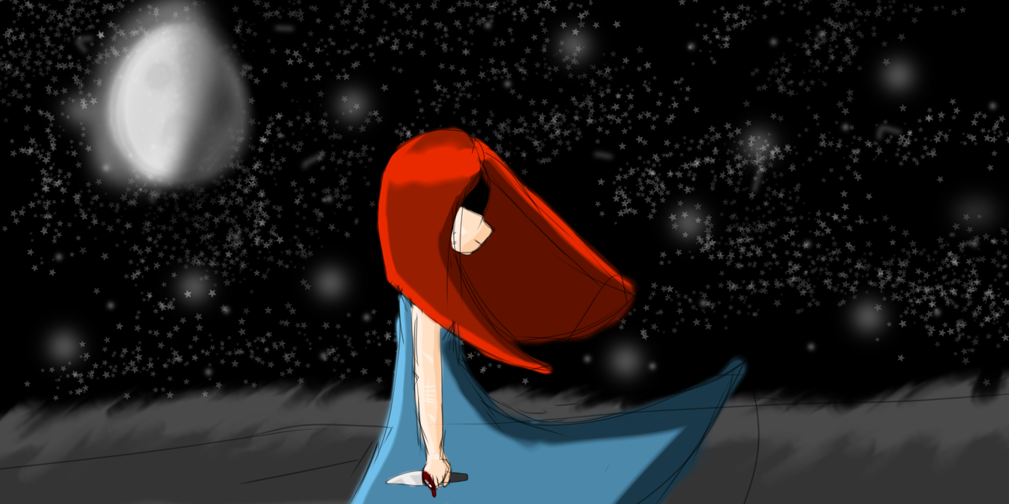 Stop the thoughts - ibisPaint