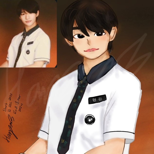 Pre debut hyunjin - ibisPaint