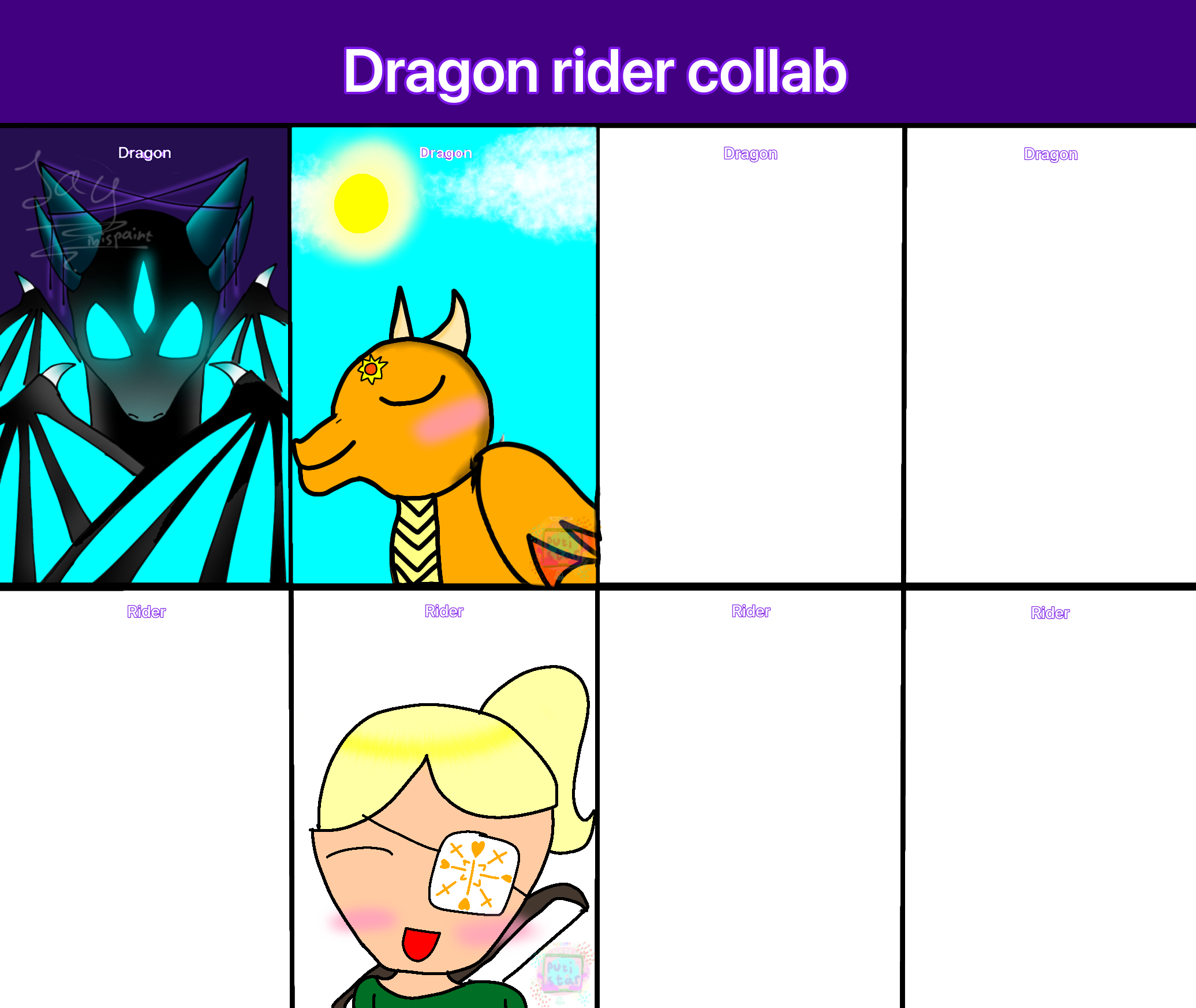 dragon rider collab - ibisPaint