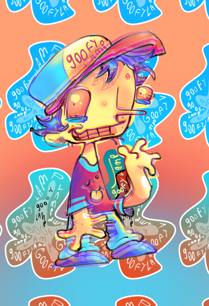 My oc goofy lamp as human - ibisPaint