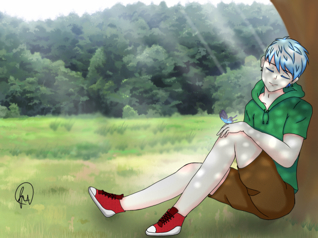 Sleeping boy - ibisPaint