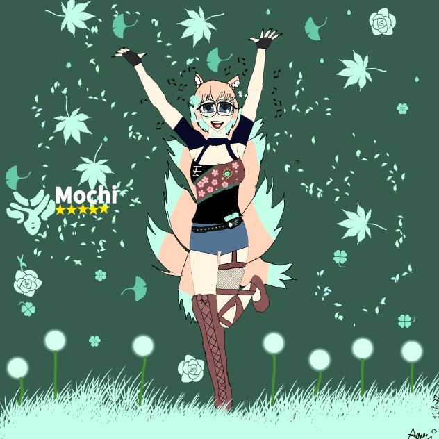 mochi’s splash art! - ibisPaint
