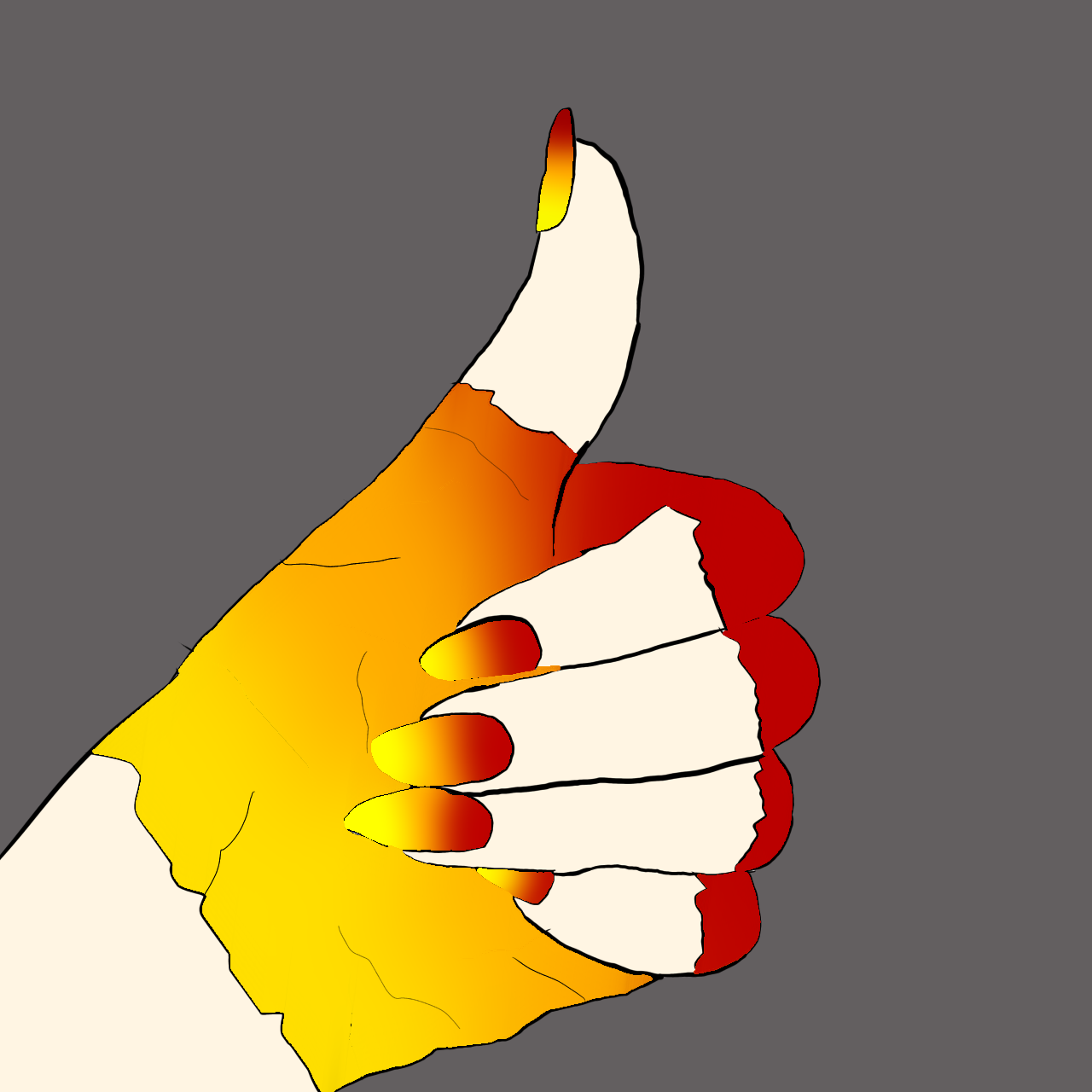 Thumbs up!! - ibisPaint