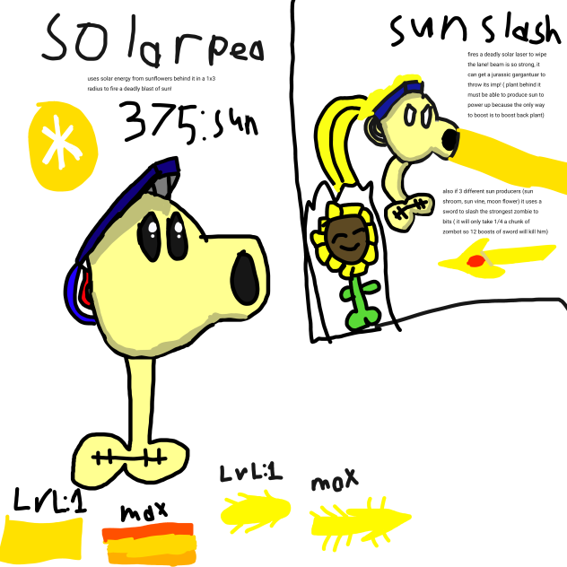 idea for solar pea - ibisPaint
