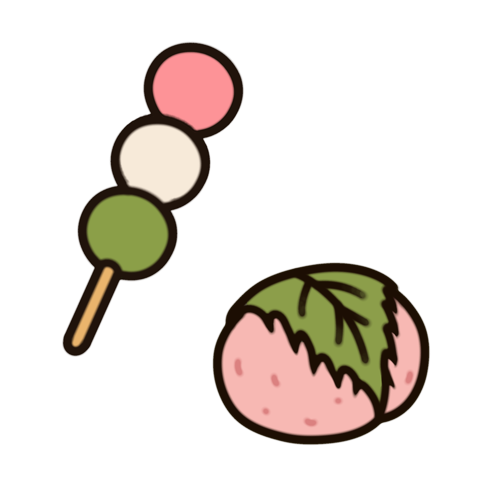 Cute Japanese sweets - ibisPaint