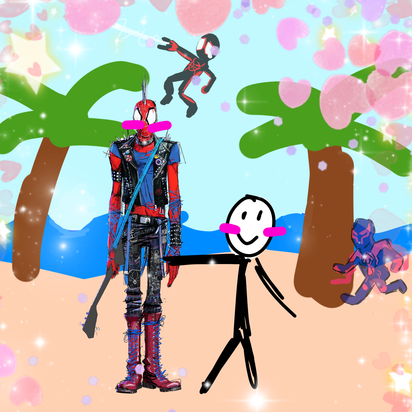 Me and hobie on our honeymoon(canon) - ibisPaint