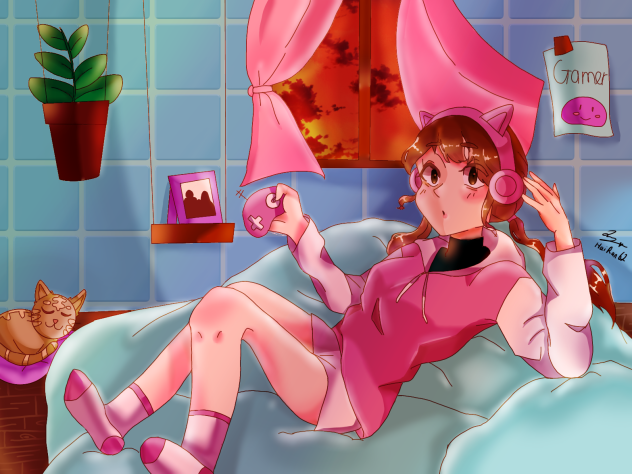 Gamer girl - ibisPaint