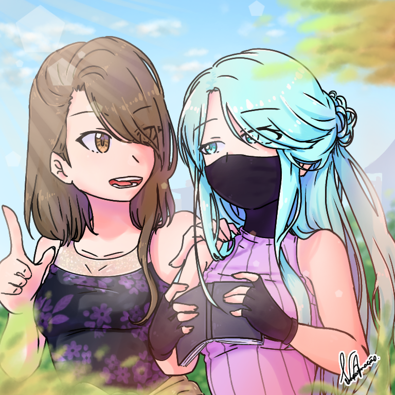 Hana e Ayane - ibisPaint