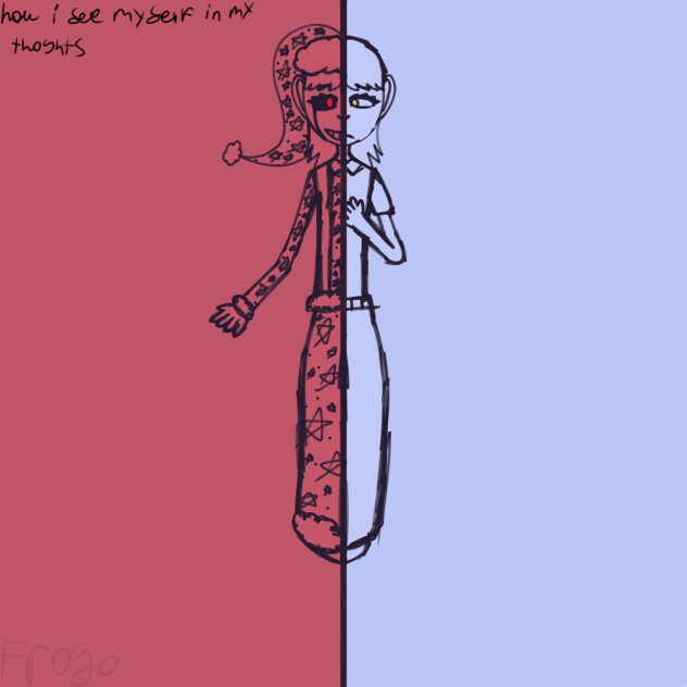 Me in my thoughts - ibisPaint