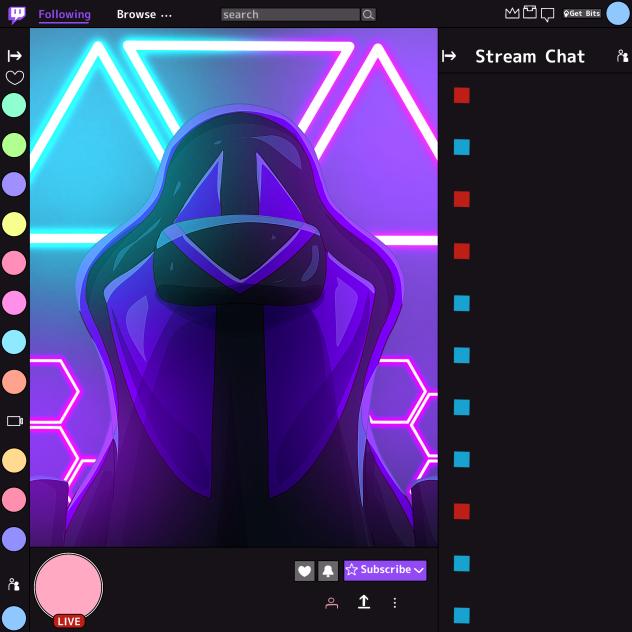 Twitch stream background - ibisPaint