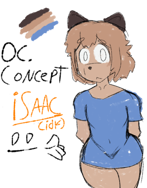 my new oc, Isaac (concept - ibisPaint