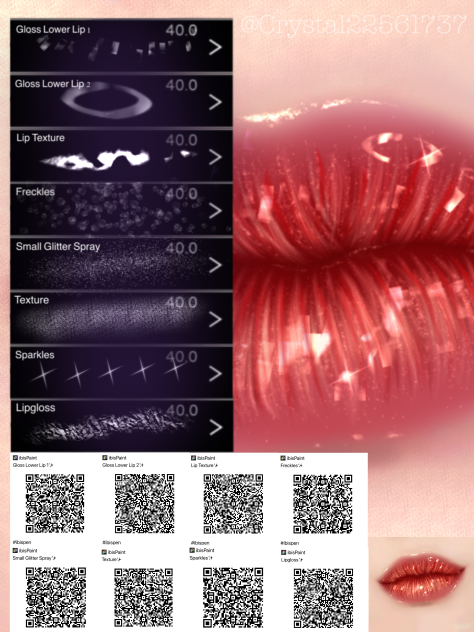 Lip Gloss & Texture - ibisPaint
