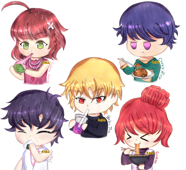 Entwined Eating. - ibisPaint