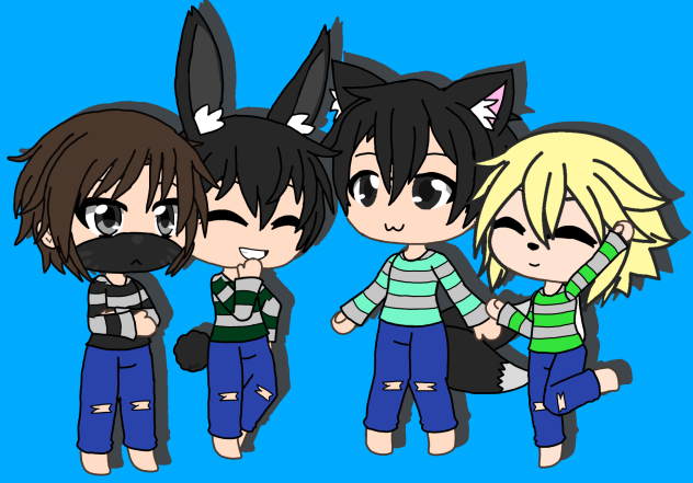 Boys Edit in Gacha Life (With Line Art) - ibisPaint