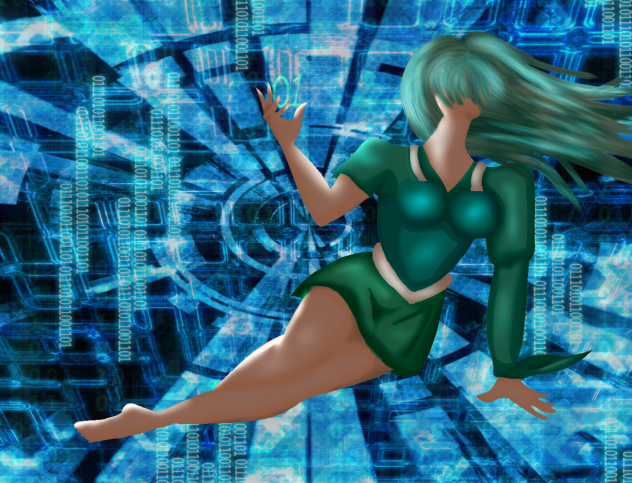 warrior cyan - ibisPaint