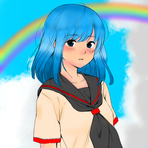 in the sky near rainbows 🌈 - ibisPaint