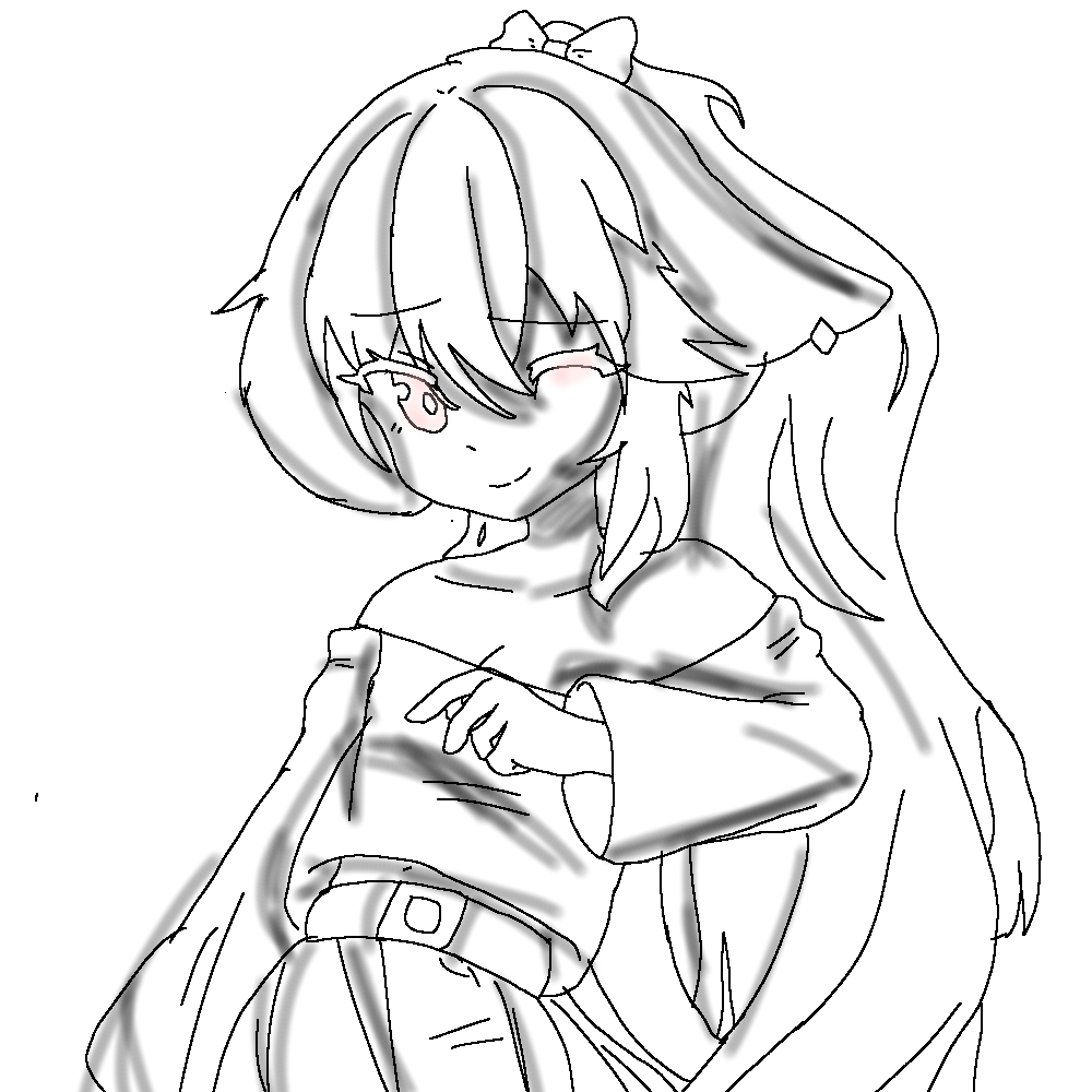 una chica que me dio wewa pintar XD - ibisPaint