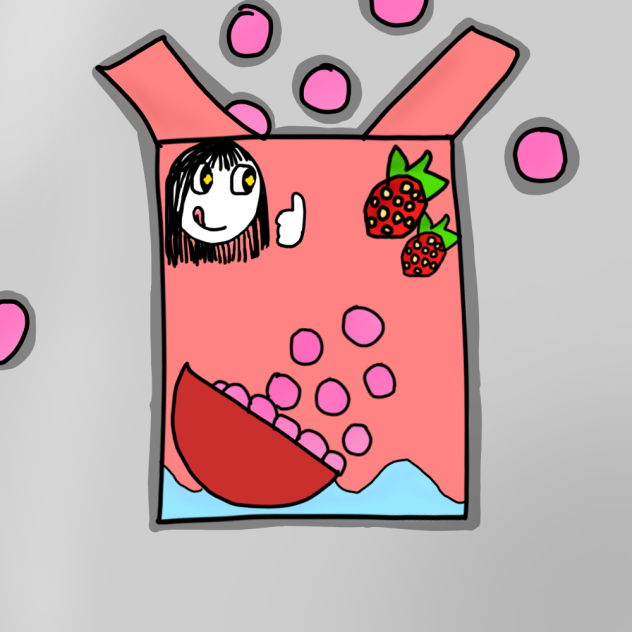 Strwbry puffs (cereal) - ibisPaint