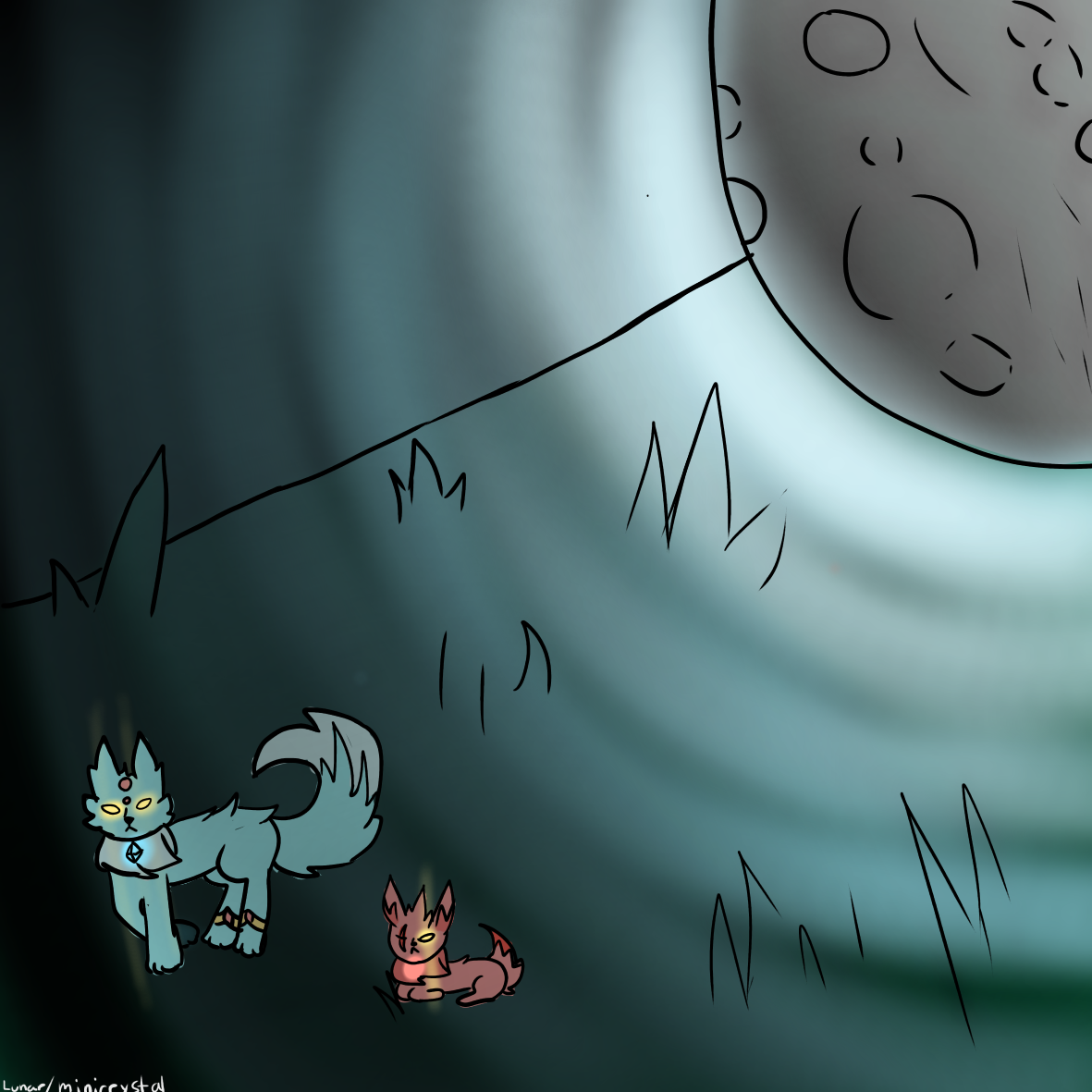 full moon - ibisPaint