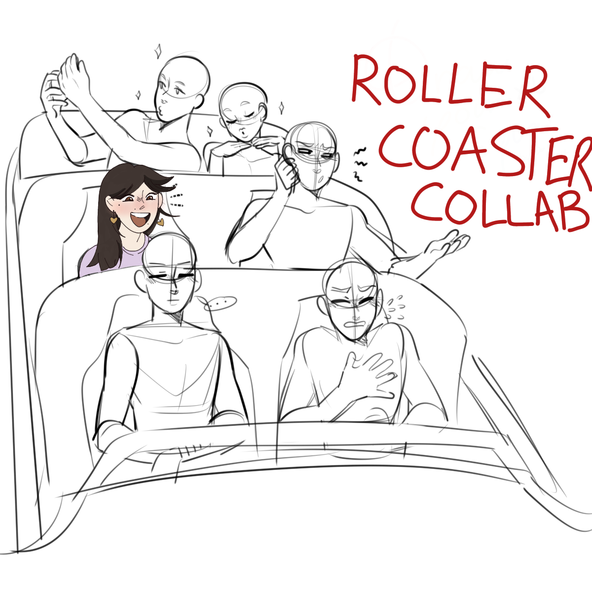 Roller coaster collab - ibisPaint
