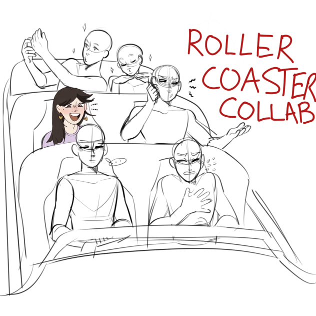 Roller coaster collab - ibisPaint