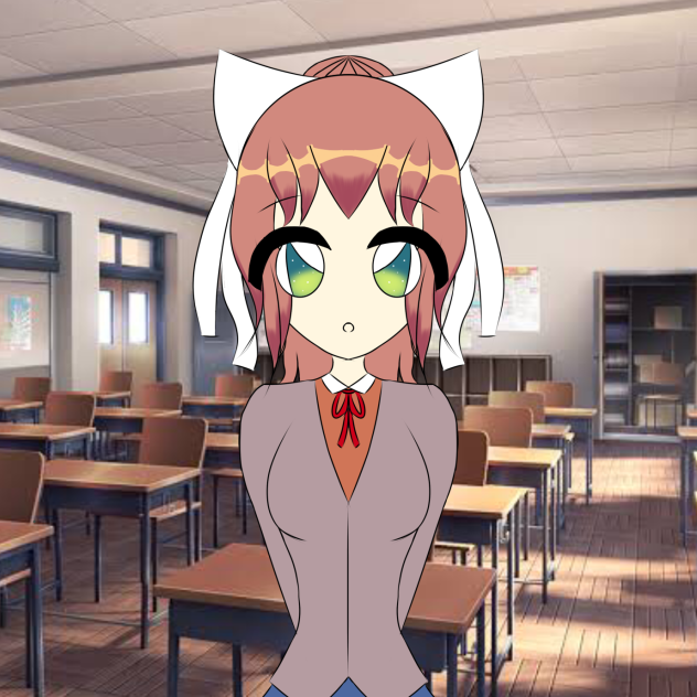 Monika front facing art - ibisPaint