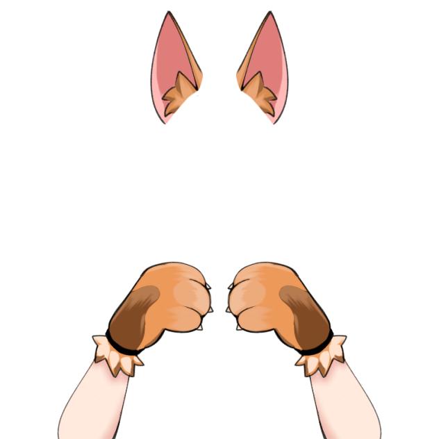 vtuber assets [ears and paws] - ibisPaint