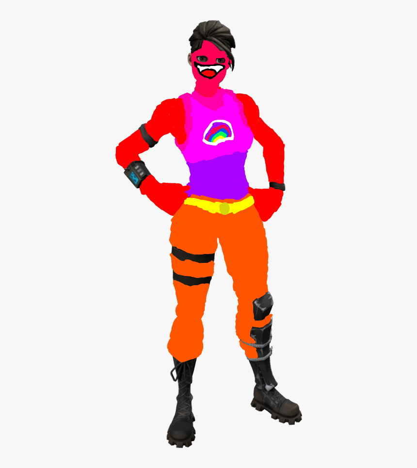 rainbow girl fortnite skin - ibisPaint