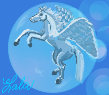 Pegasus in Bubble - ibisPaint