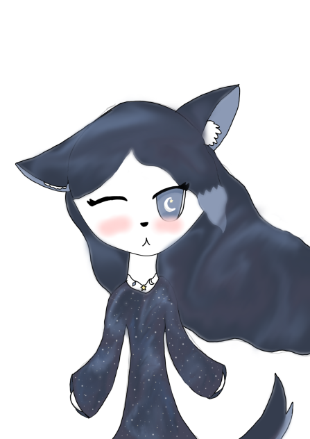 the galaxy space wolf - ibisPaint