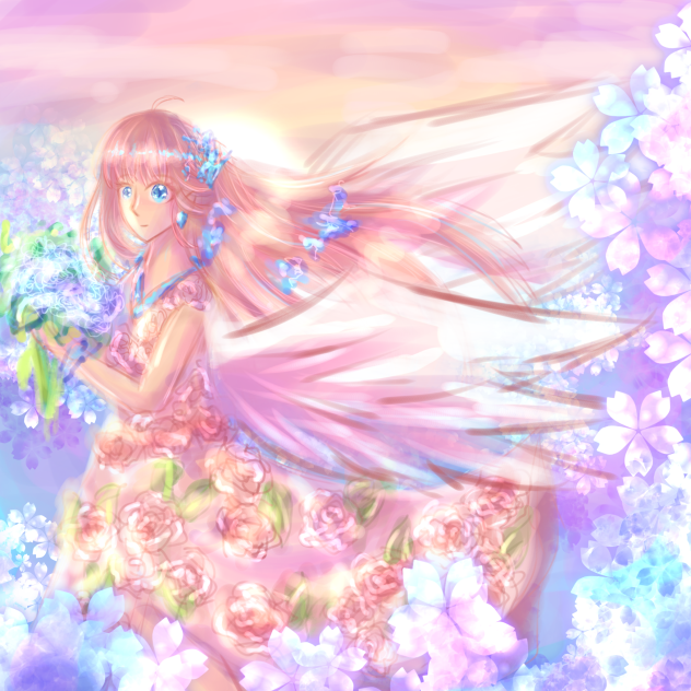 Floral wings - ibisPaint