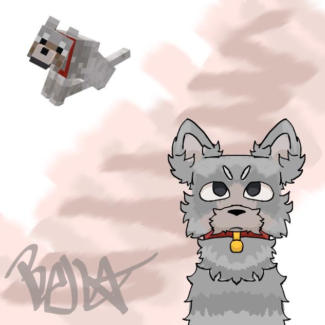 MINECRAFT DOG - ibisPaint