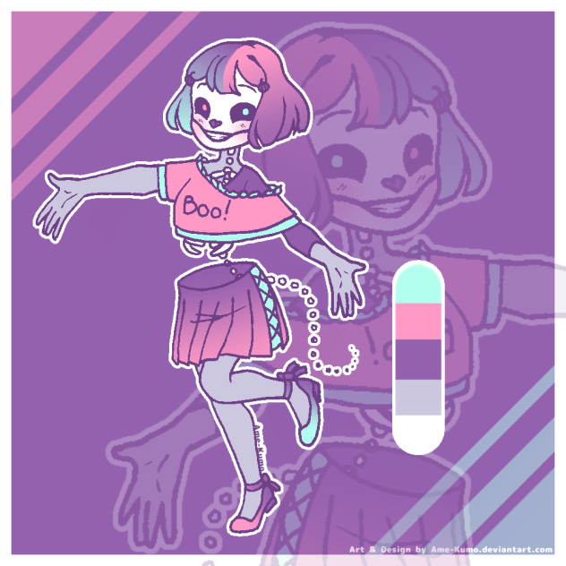 Skeleton girl - ibisPaint