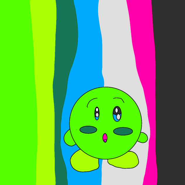 Kirby in game jolt colors - ibisPaint