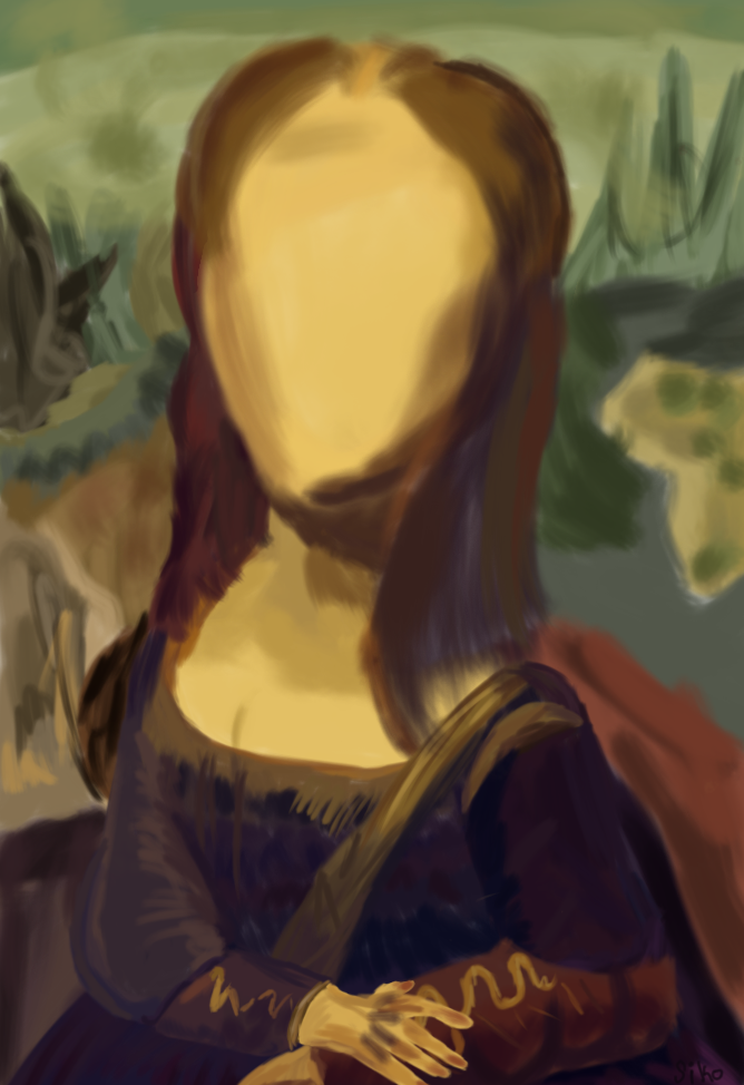 faceless Mona lisa - ibisPaint