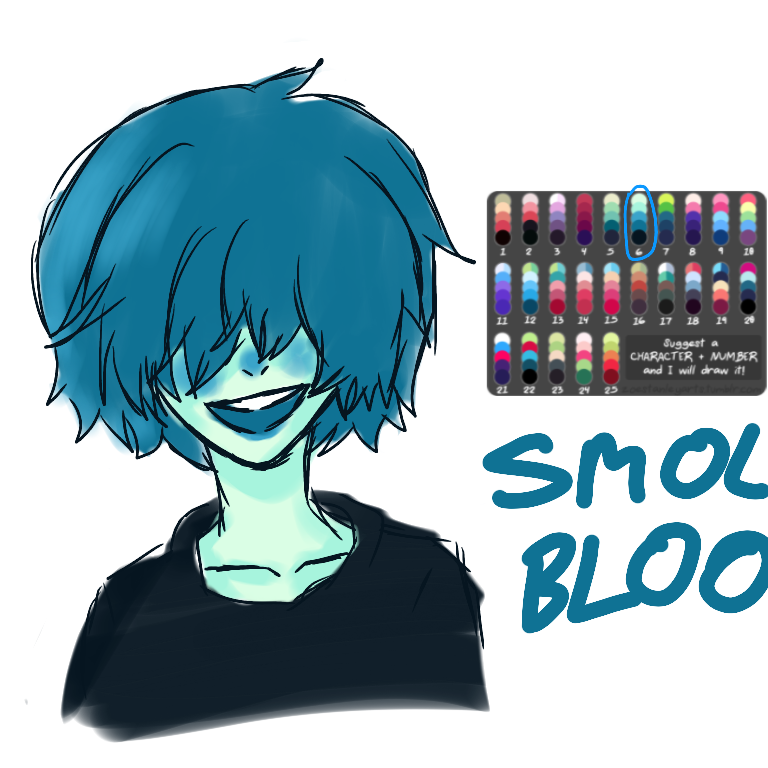 Smol Gay bloo person - ibisPaint