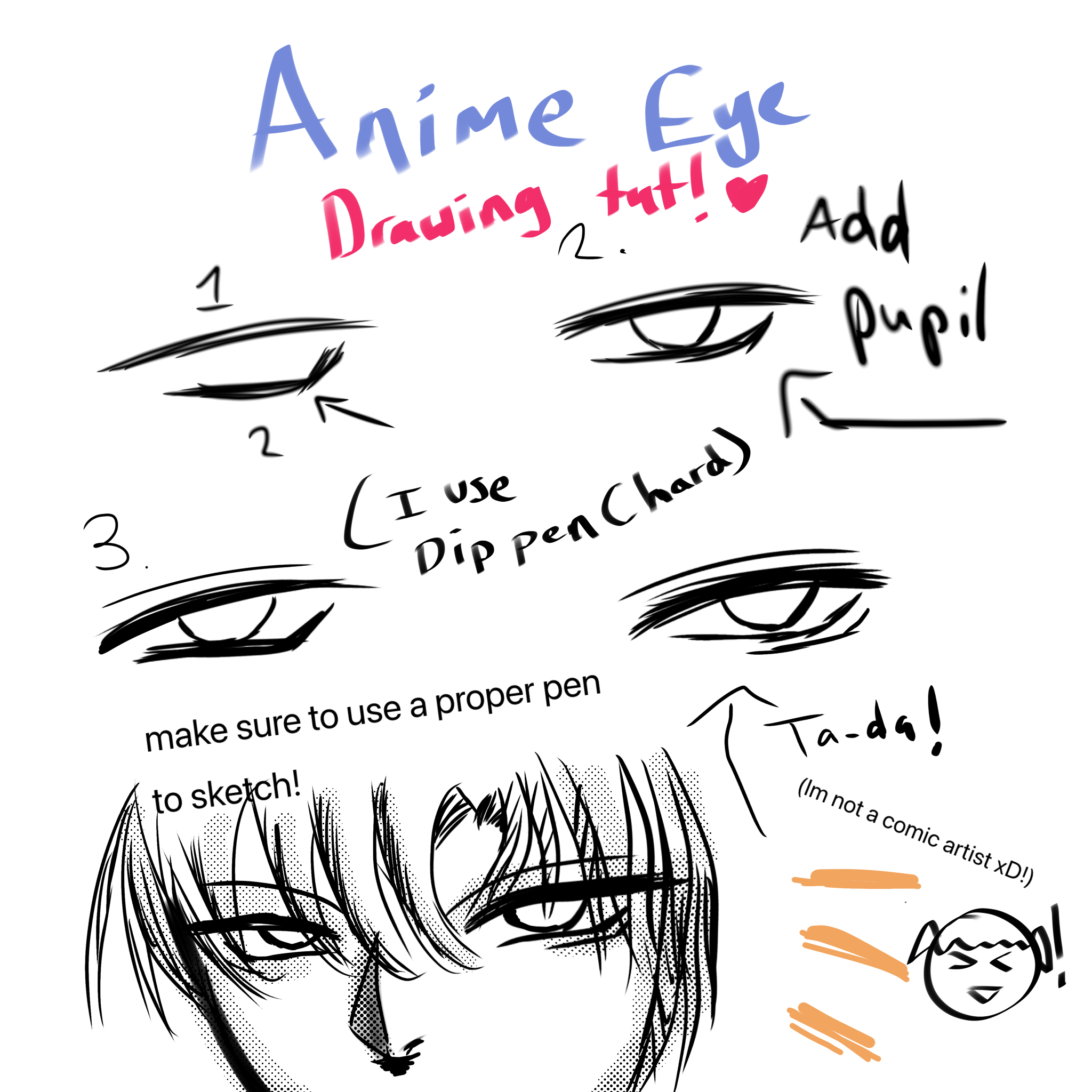male anime eye tutorial! - ibisPaint