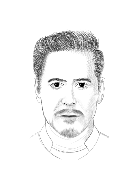 Tony Stark Sketch - ibisPaint