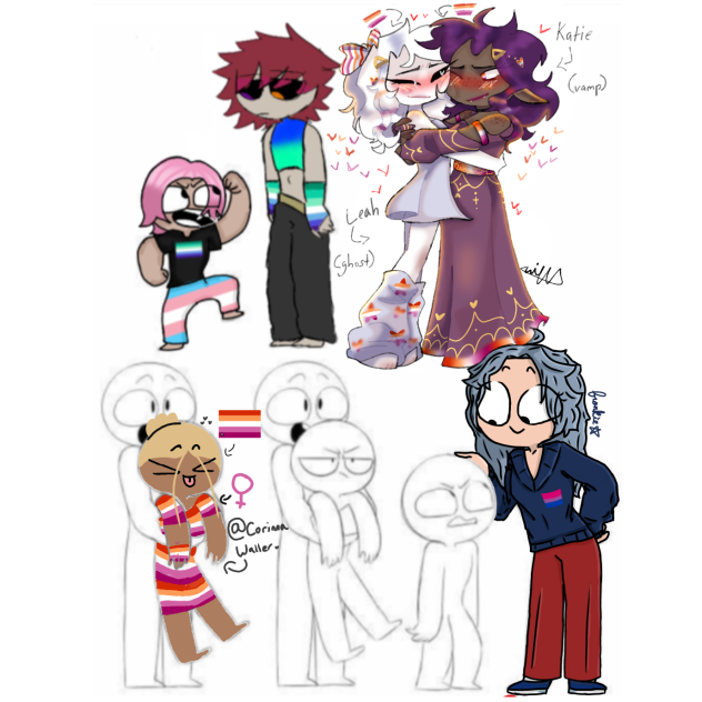 Pride collab FT old OCs - ibisPaint