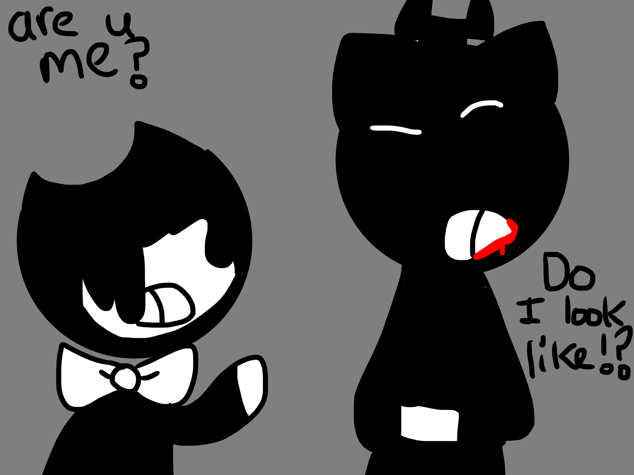 Bendy meets Shadow Tubby - ibisPaint