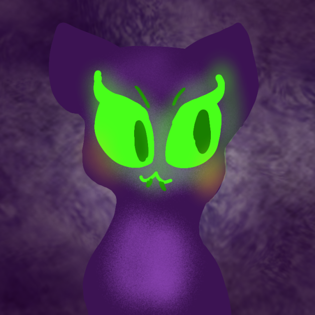 Purple cat - ibisPaint