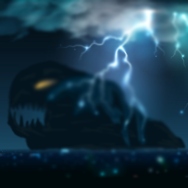 a roar coming in city - ibisPaint