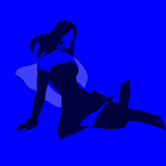 Blue fire Nyah - ibisPaint