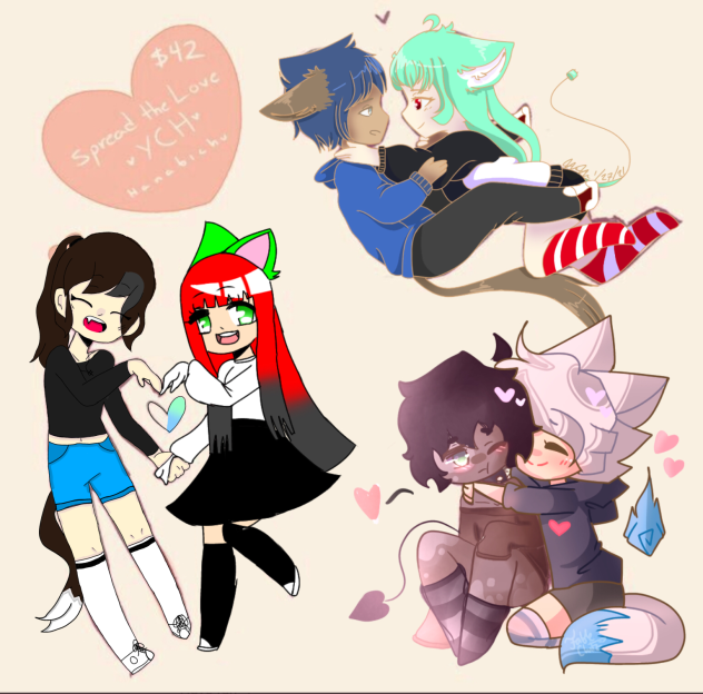 Spread the love collaboration♥︎ Complete - ibisPaint