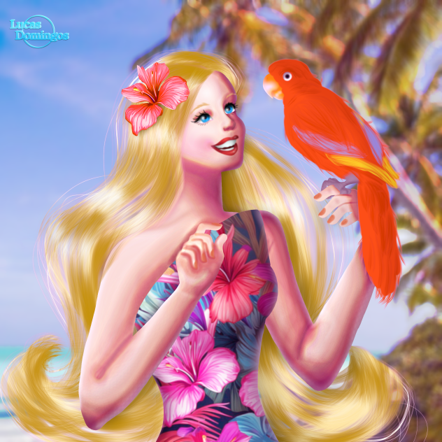 Referência da Barbie. - ibisPaint